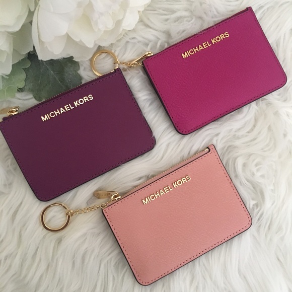 Michael Kors | Bags | Michael Kors Jet Set Coin Id Wallet Card Holder ...